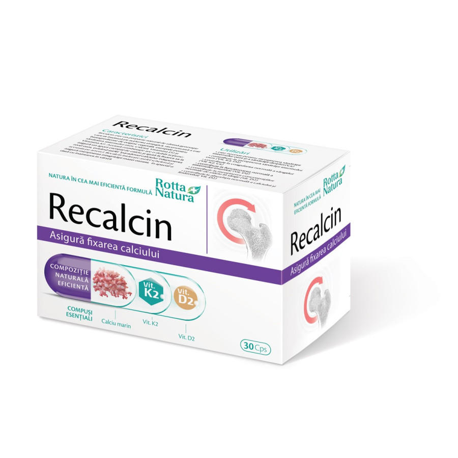 Recalcin, 30 capsule Rotta Natura | Comanda pe Plantum.ro