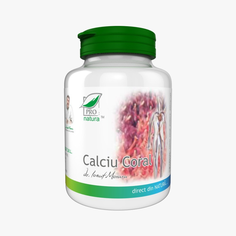 Calciu Coral, 150 capsule Pro Natura | Comanda pe Plantum.ro